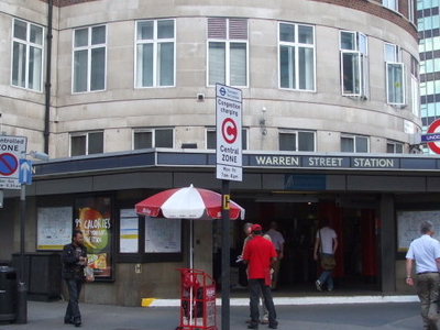 Warren Street Tube Station, London, England Tourist Information