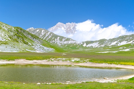 Map of Key Buildings near Gran Sasso e Monti della Laga National Park ...