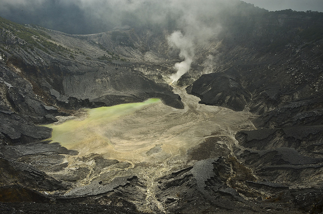 Volcanoes near Bandung, Indonesia